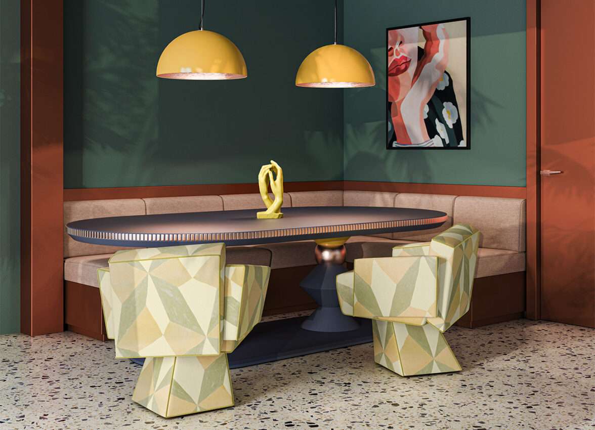 The Bold Bru Tel Dining Chair Malabar Artistic Furniture